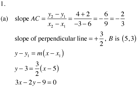 Leaving Cert. Maths (Higher) 2016: Paper 2 Q1