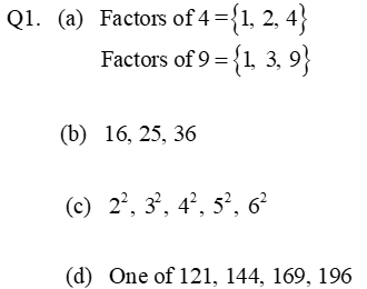 Junior Cert Maths (Higher) Edco Sample A Q1