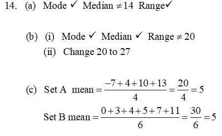 Junior Cert Maths (Ordinary) Edco Sample B Q14