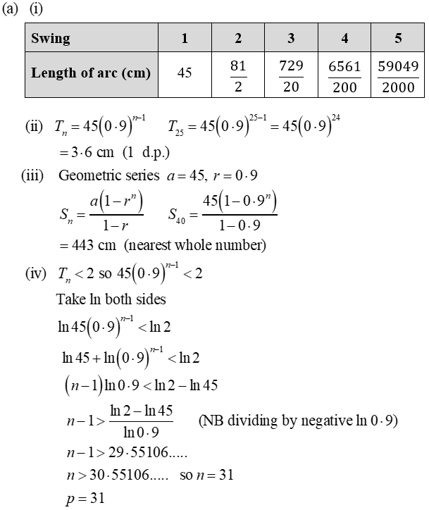 Leaving Certificate Maths (Higher) 2021: Paper 1 Q7
