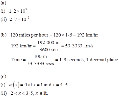 Leaving Certificate Maths (Ord) 2022: Paper 1 Q5