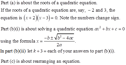 Junior Cert Maths (Higher) Edco Sample A Q4