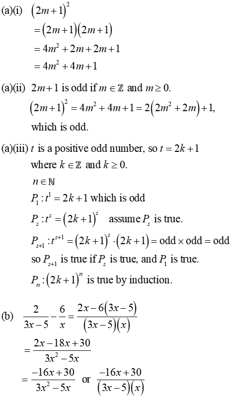 Leaving Certificate Maths (Higher) 2022 Deferred: Paper 1 Q2