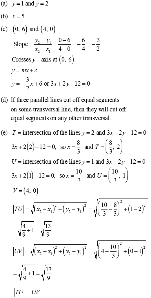 Junior Cycle Maths (Higher) Sample B Q10