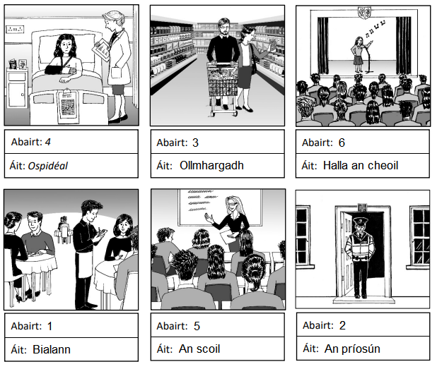 Junior Cycle Irish (Ordinary) 2023: Q8