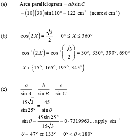 Leaving Certificate Maths (Higher) 2024: Paper 2 Q3