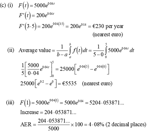 Leaving Certificate Maths (Higher) 2024: Paper 1 Q7