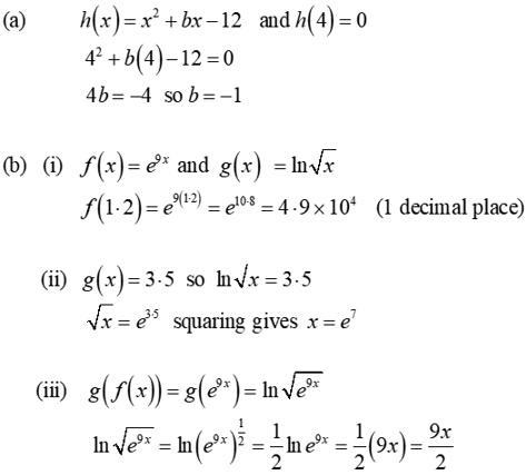Leaving Certificate Maths (Higher) 2024: Paper 1 Q6