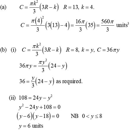 Leaving Certificate Maths (Higher) 2024: Paper 1 Q9